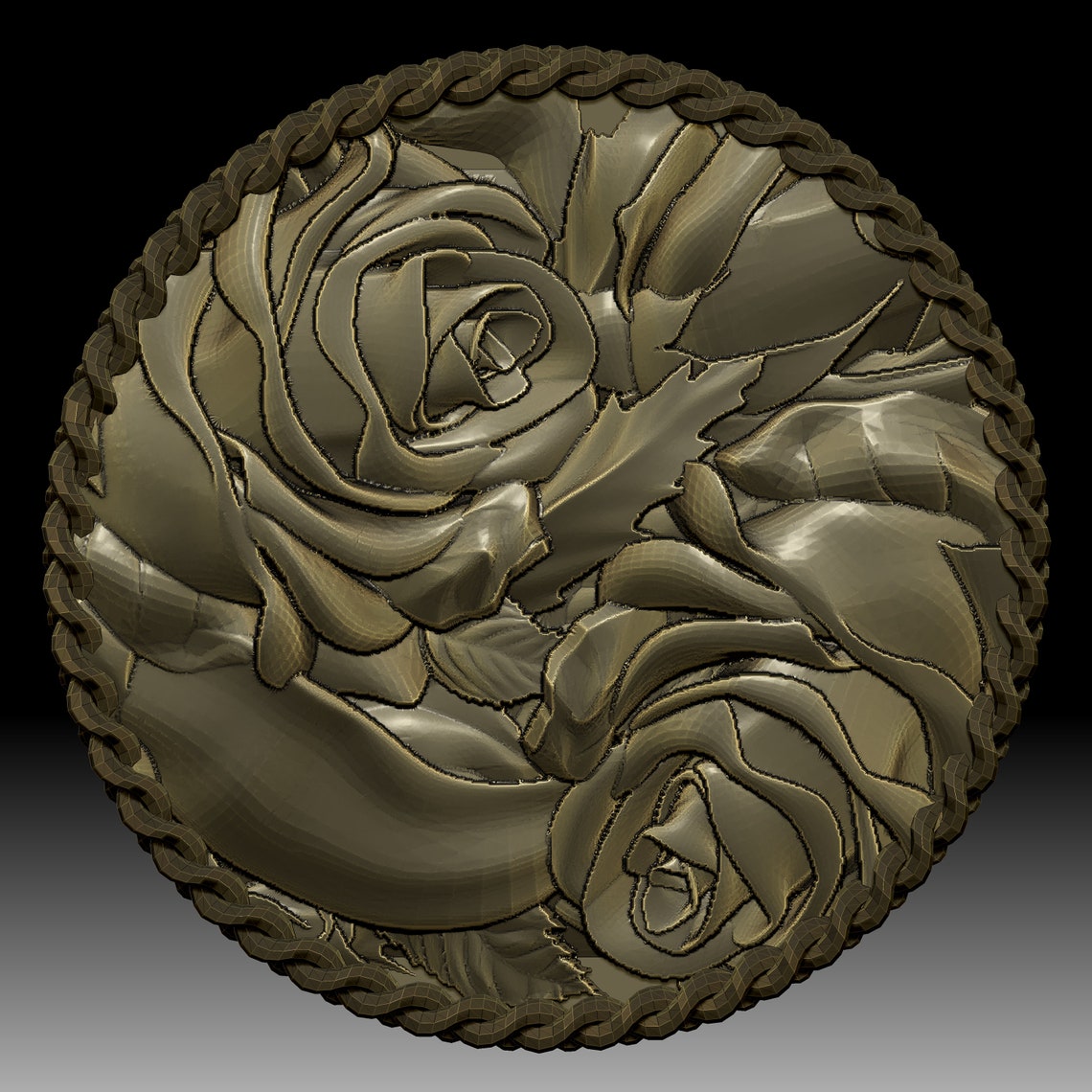 3D Model Stl and Grayscale for Laser and CNC Milling Machines Rose V1 ...