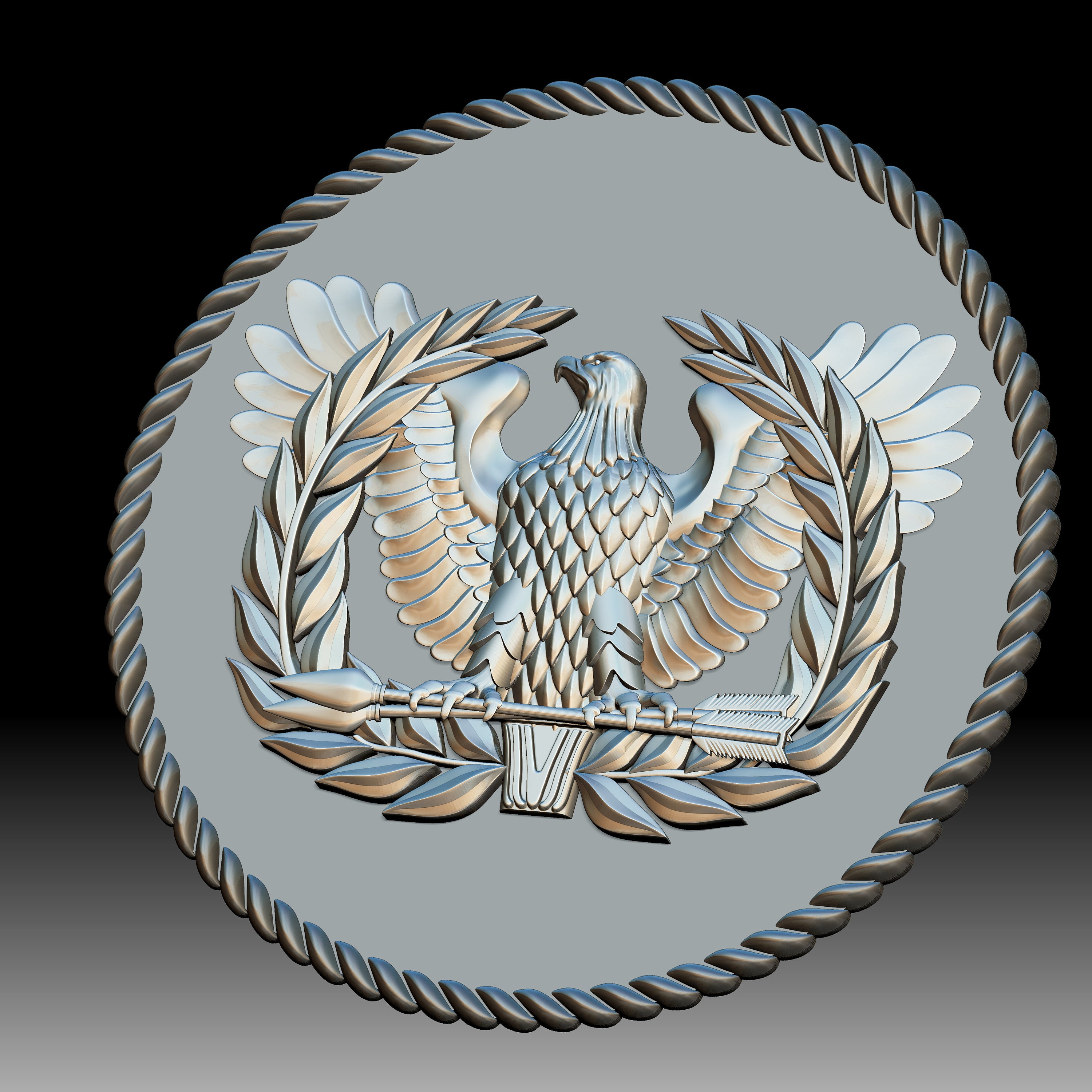 3D Model Stl and Grayscale for Laser and CNC Milling Machines Eagle ...