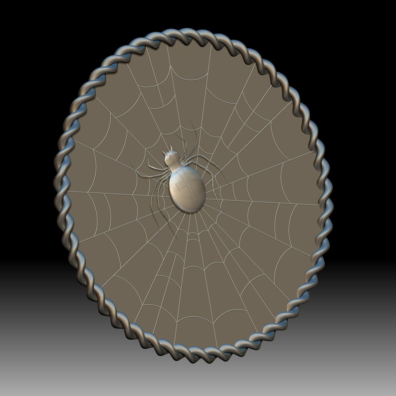 3D Model Stl and Grayscale for Laser and CNC Milling Machines - Spider ...