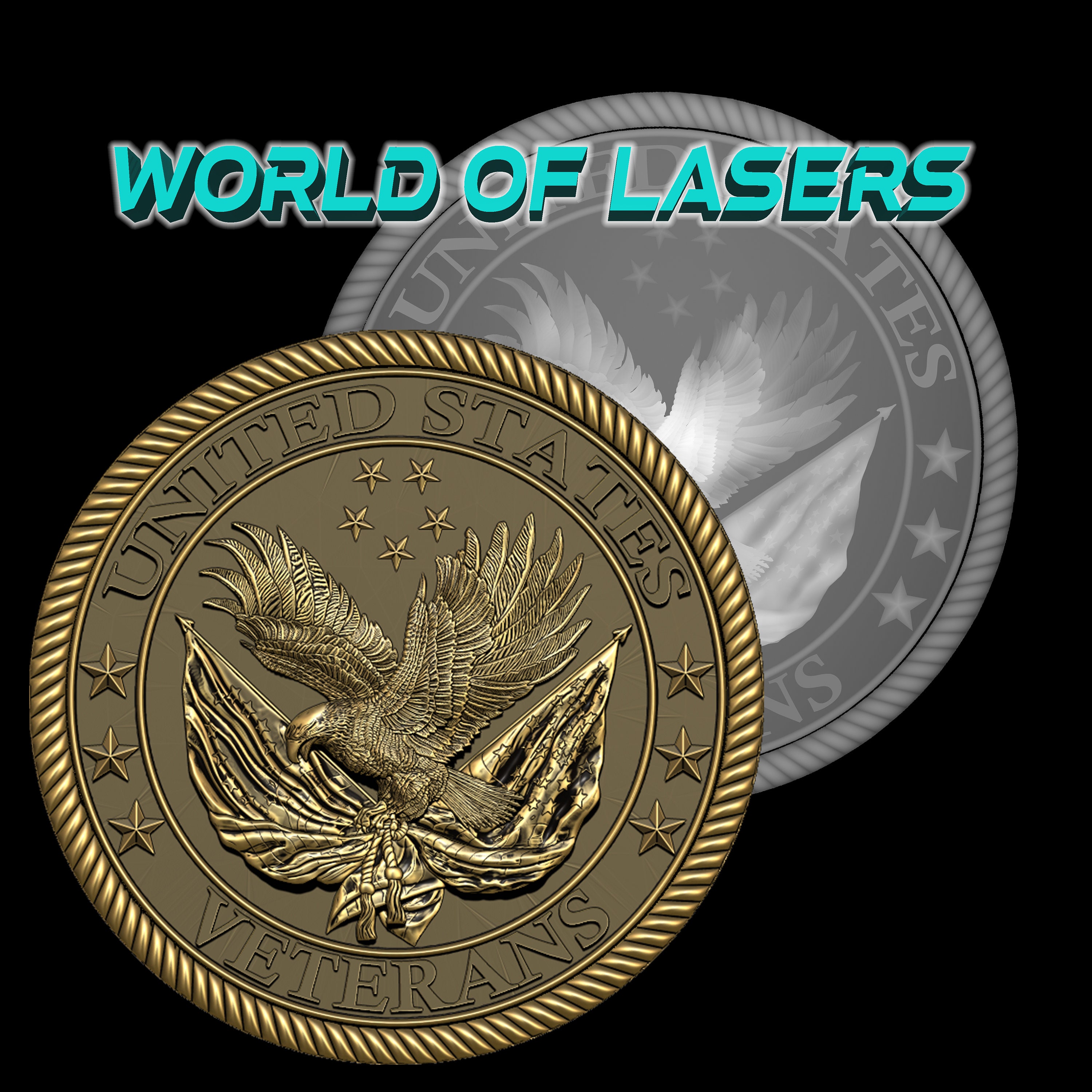 3D Model Stl and Grayscale for Laser and CNC Milling Machines - Logo ...