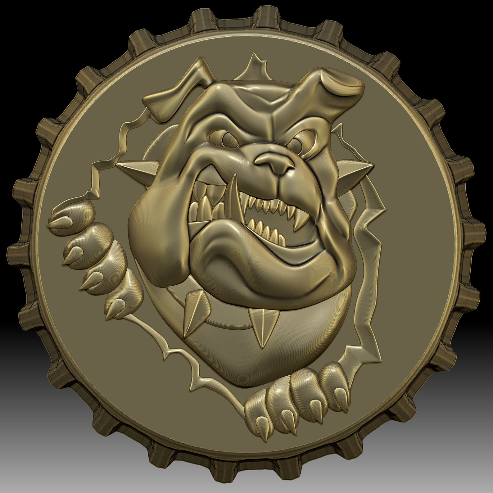 3D Model Stl and Grayscale for Laser and CNC Milling Machines - Bulldog ...
