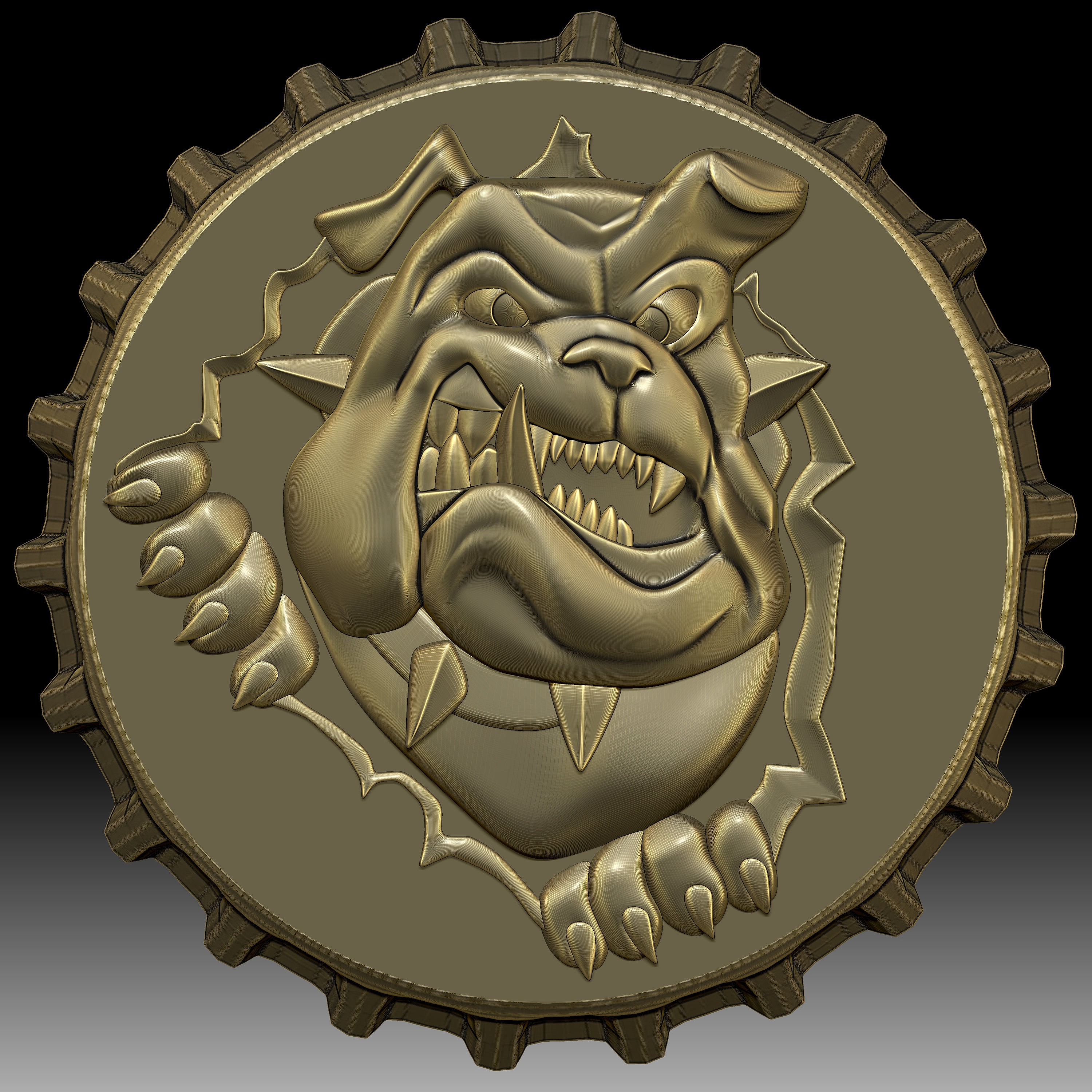 3D Model Stl and Grayscale for Laser and CNC Milling Machines - Bulldog ...