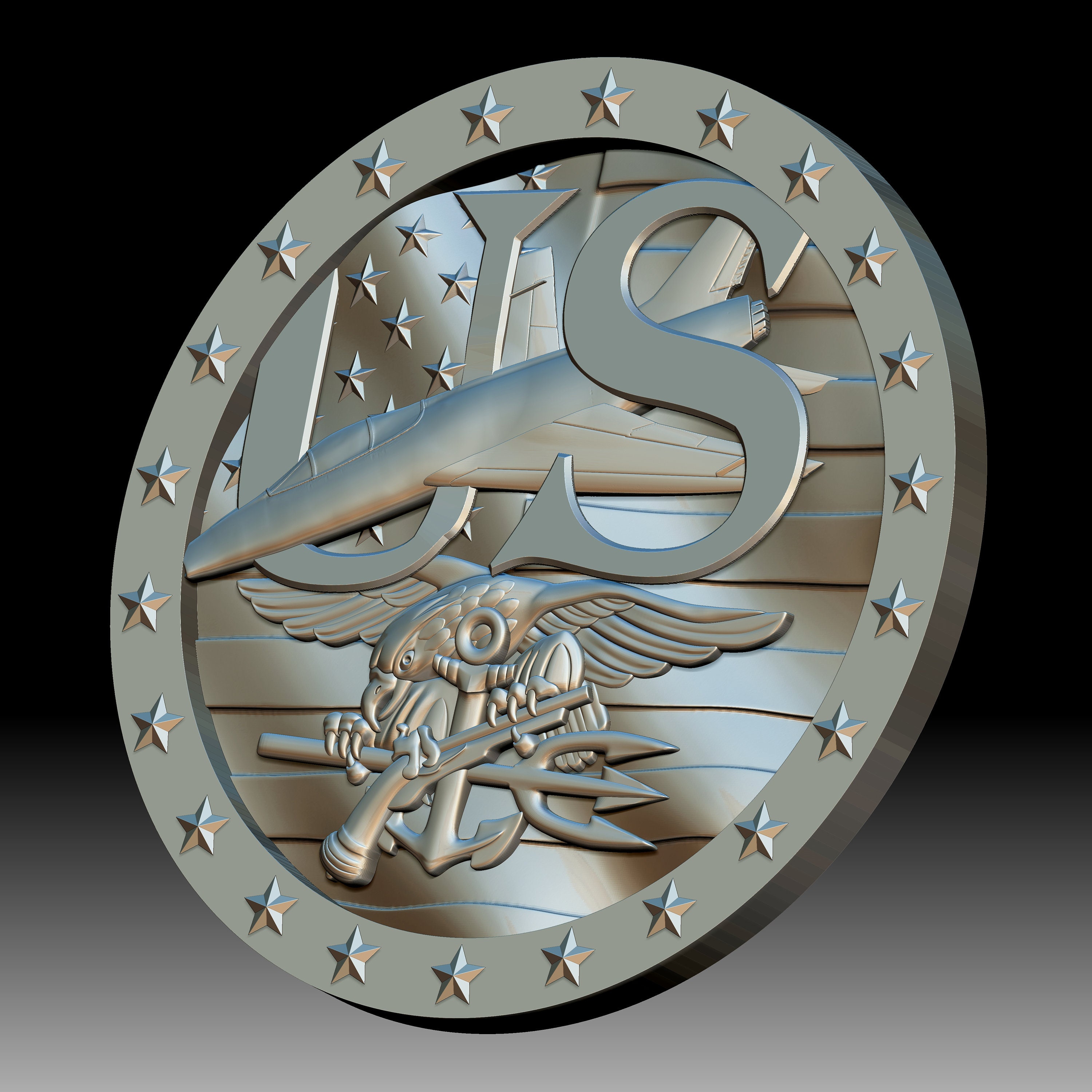 3D Model Stl and Grayscale for Laser and CNC Milling Machines - Air ...