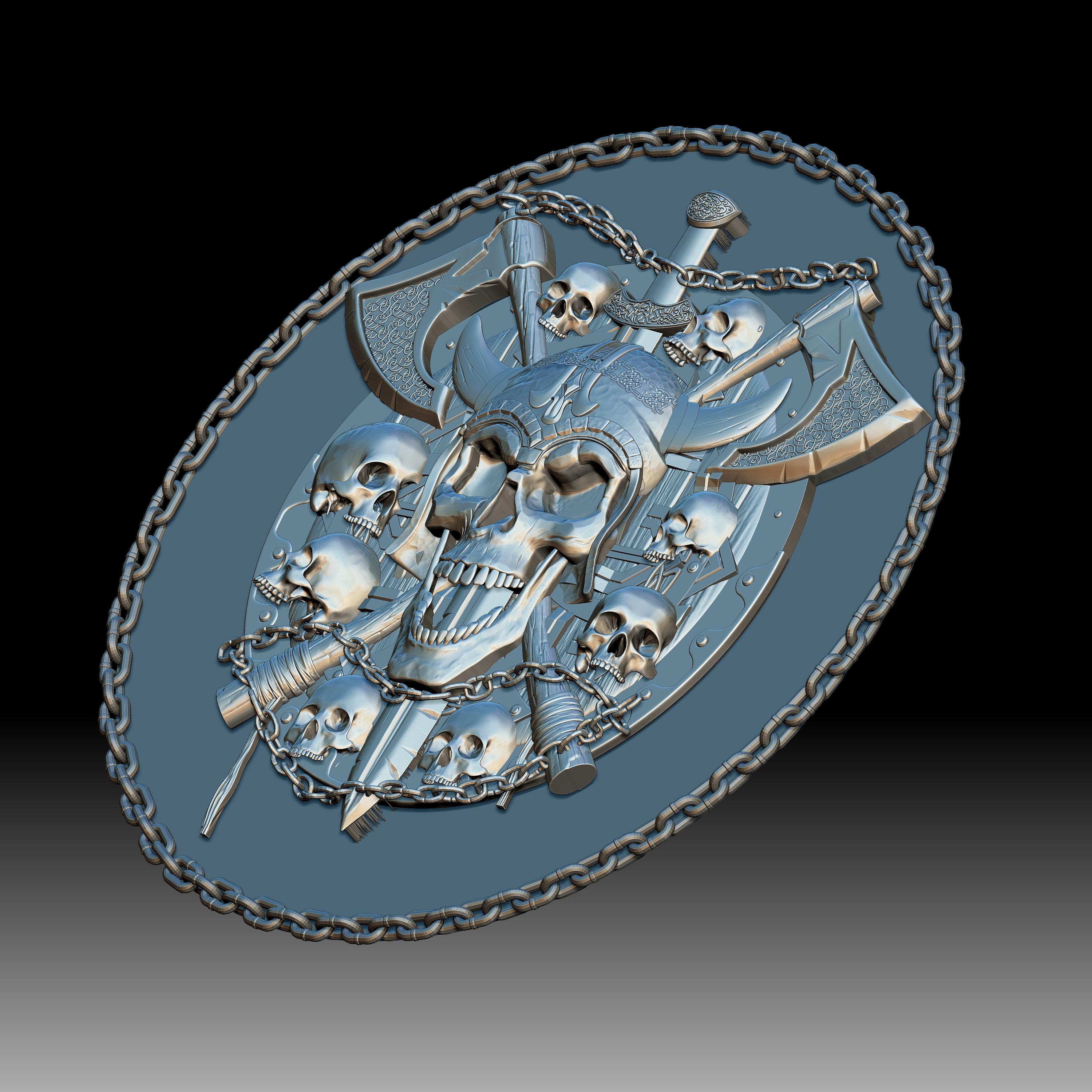 3D Model Stl and Grayscale for Laser and CNC Milling Machines - Celtic ...