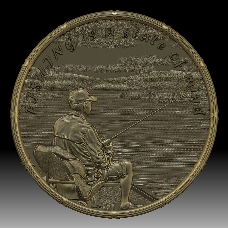 Modelo 3D Stl y Escala de Grises para fresadoras Láser y CNC Fishman ...