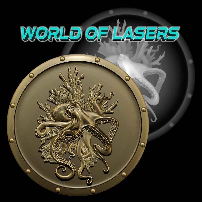 3D Model Stl and Grayscale for Laser and CNC Milling Machines - Octopus ...