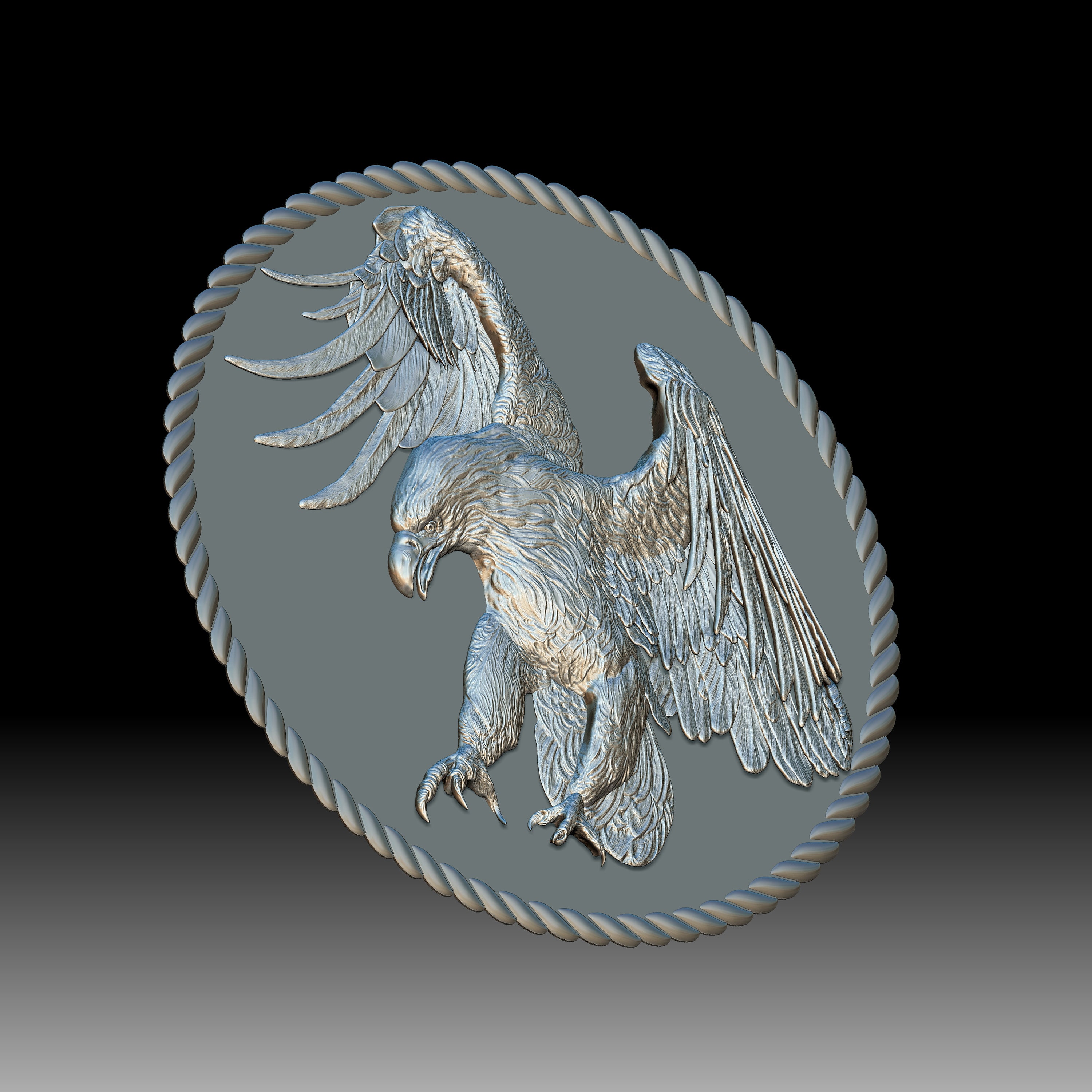 3D Model Stl and Grayscale for Laser and CNC Milling Machines - Eagle ...