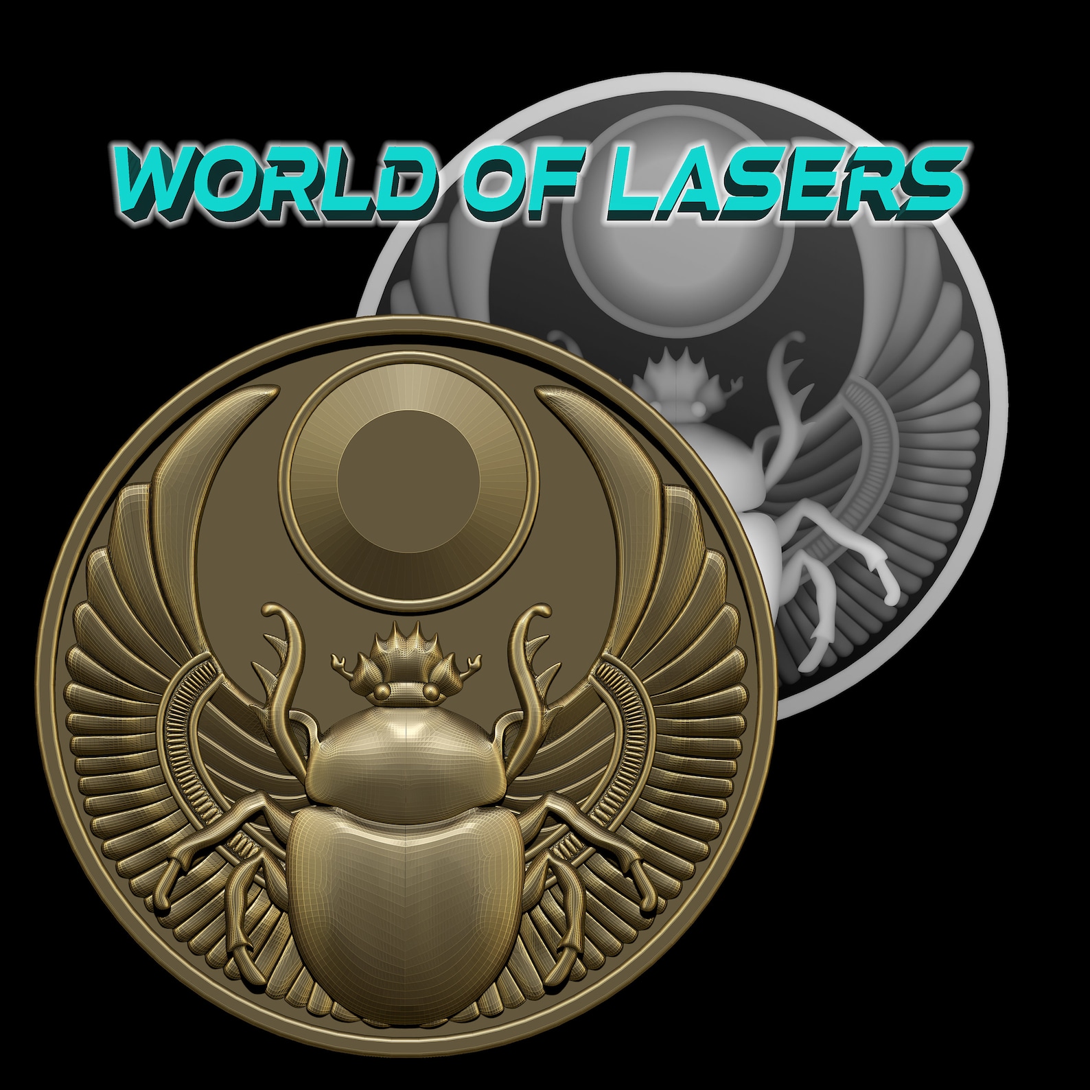 3D Model Stl and Grayscale for Laser and CNC Milling Machines ...