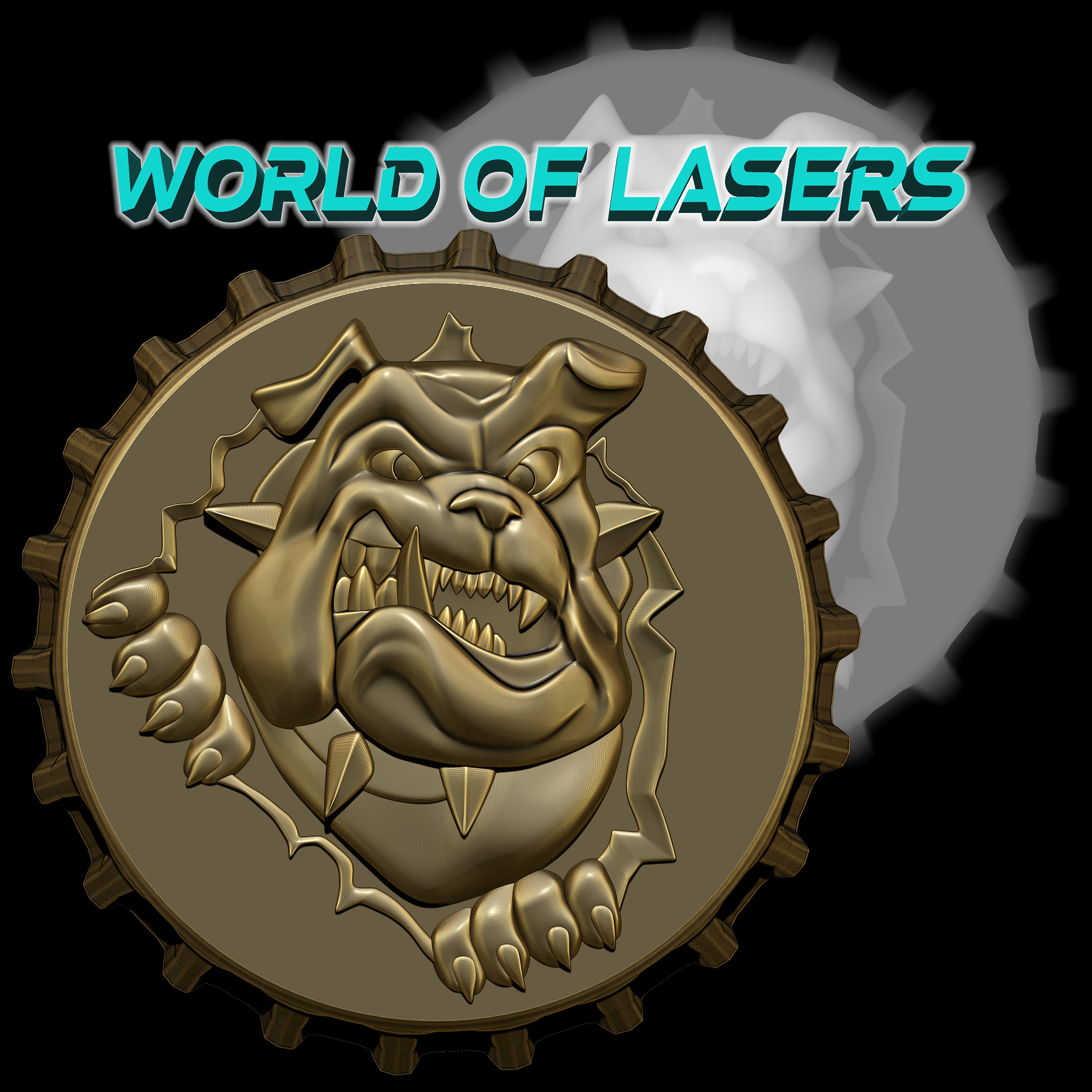 3D Model Stl and Grayscale for Laser and CNC Milling Machines - Bulldog ...