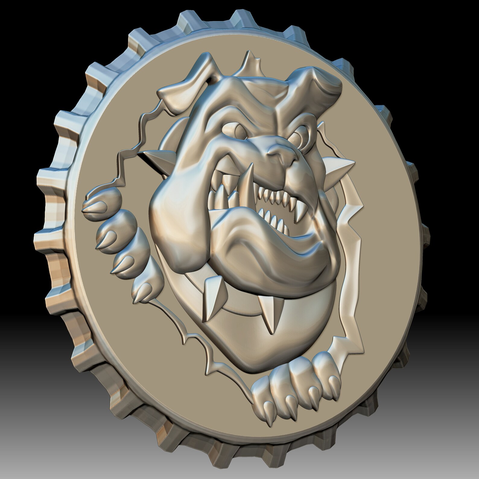 3D Model Stl and Grayscale for Laser and CNC Milling Machines - Bulldog ...
