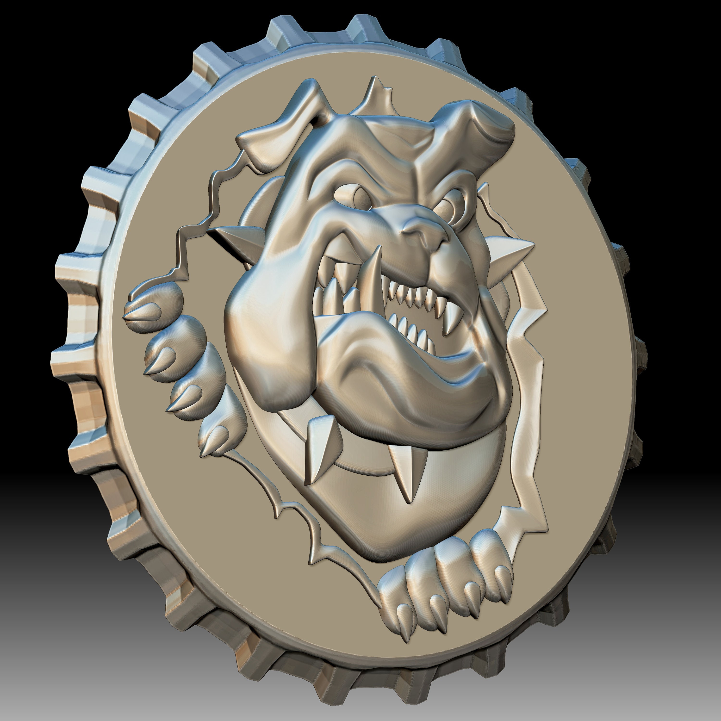 3D Model Stl and Grayscale for Laser and CNC Milling Machines - Bulldog ...