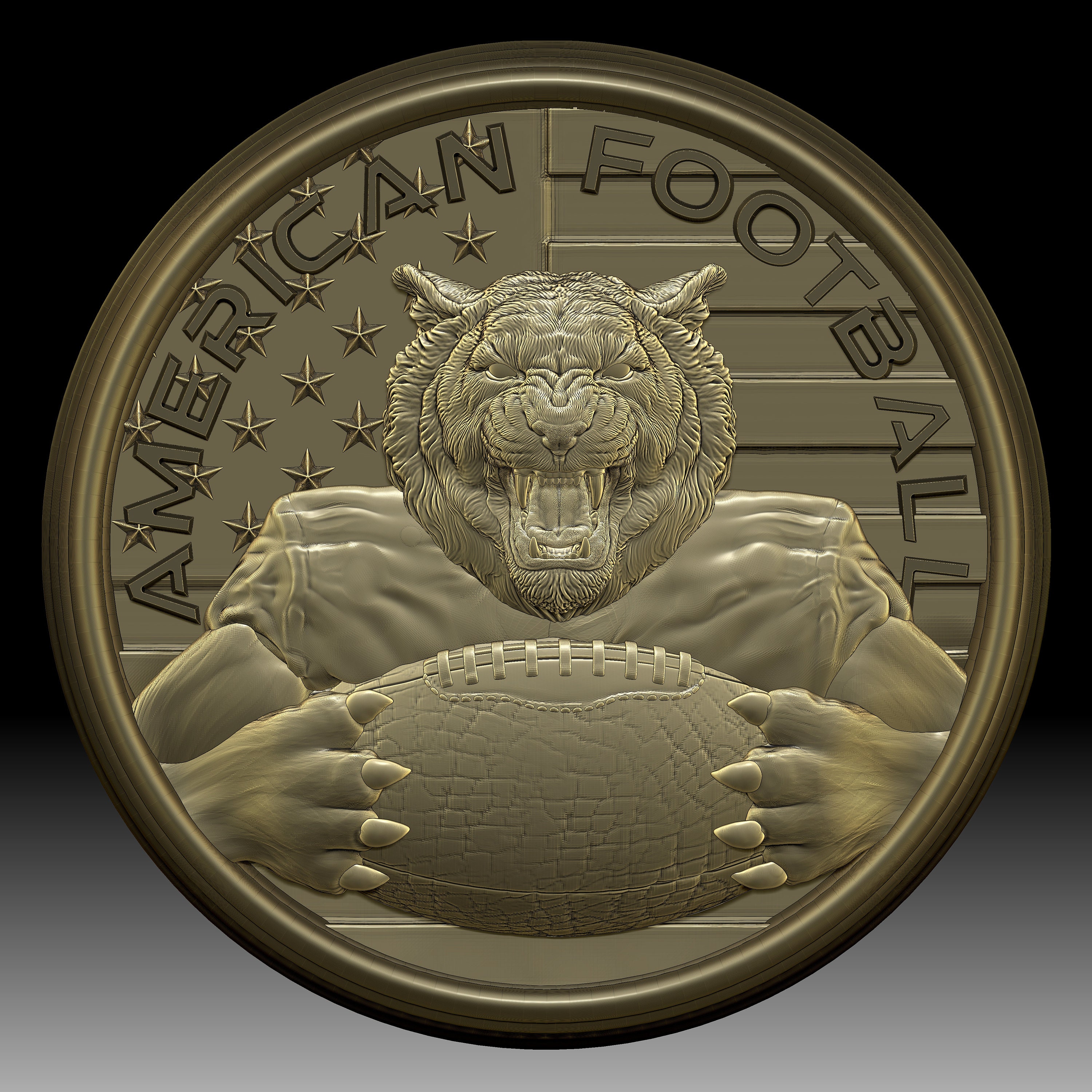 3D Model Stl and Grayscale for Laser and CNC Milling Machines - Tiger ...