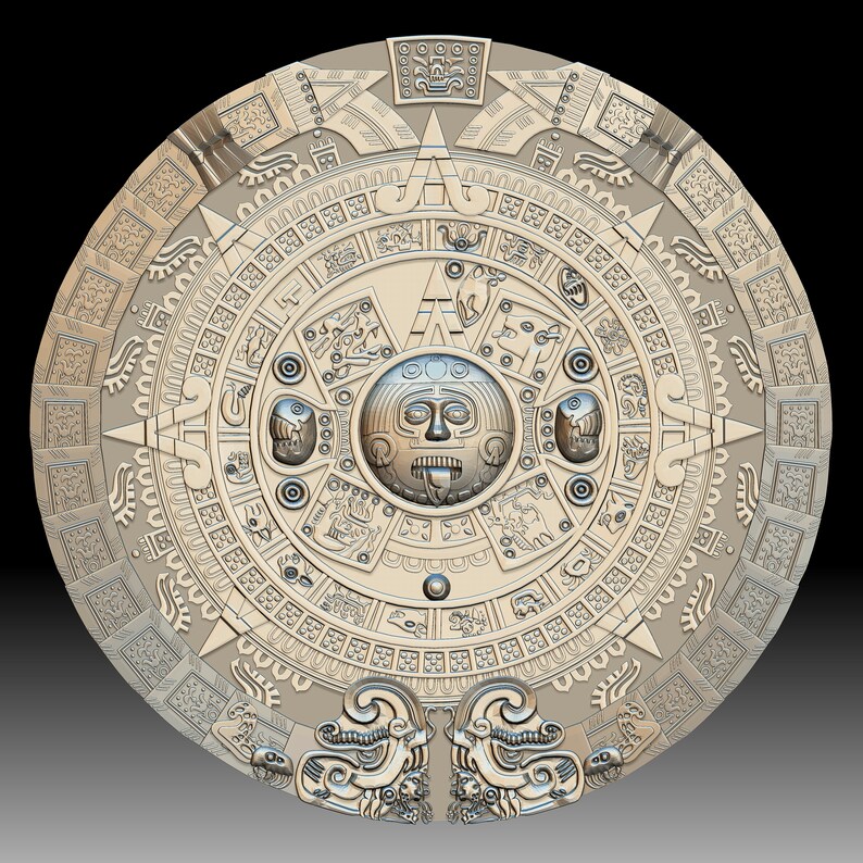 3D Model Stl and Grayscale for Laser and CNC Milling Machines - Mayan ...