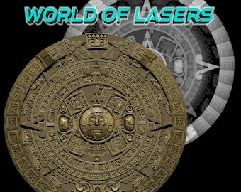 3D STL Model for CNC Mayan Calendar - Etsy UK