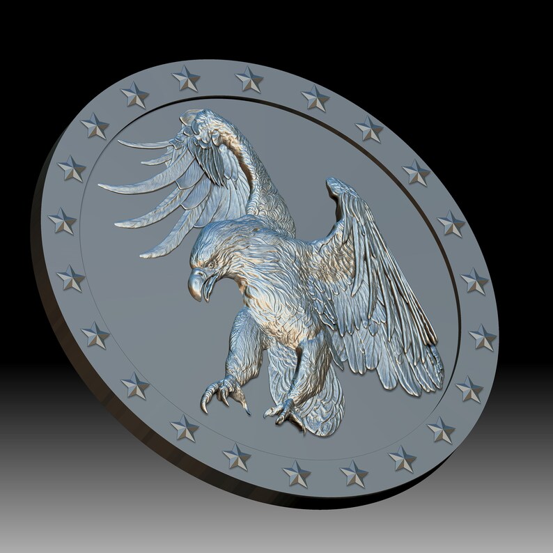 3D Model Stl and Grayscale for Laser and CNC Milling Machines - Eagle ...
