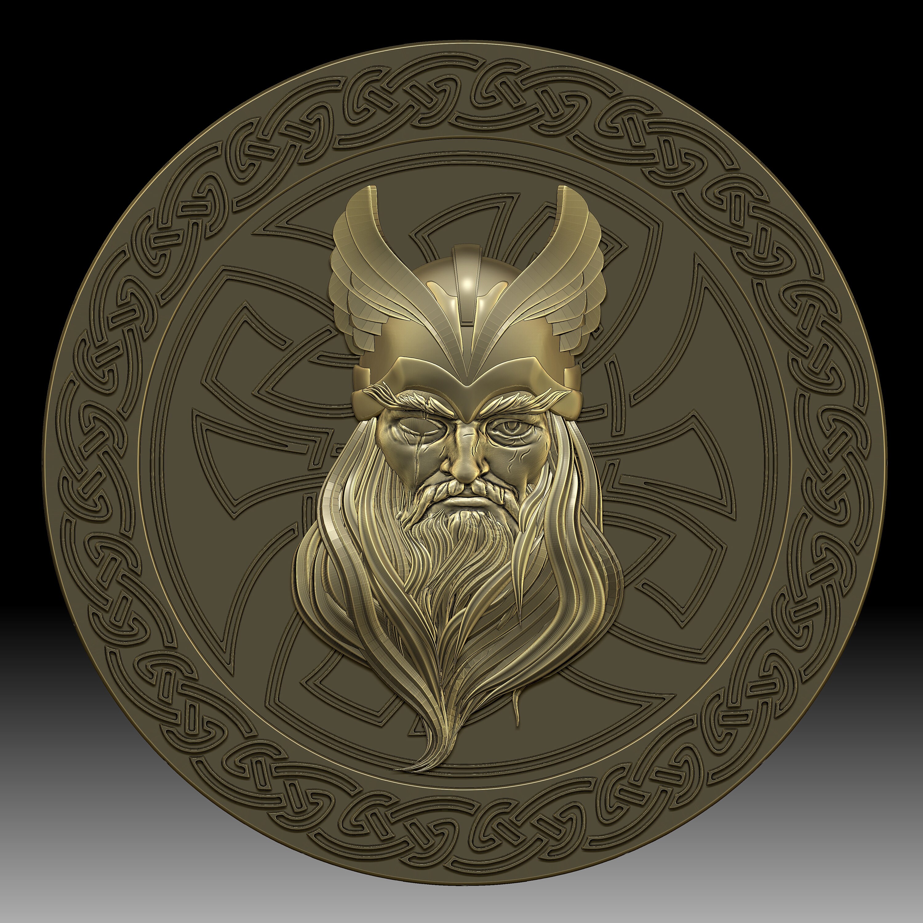 3D Model Stl and Grayscale for Laser and CNC Milling Machines - Odin V1 ...