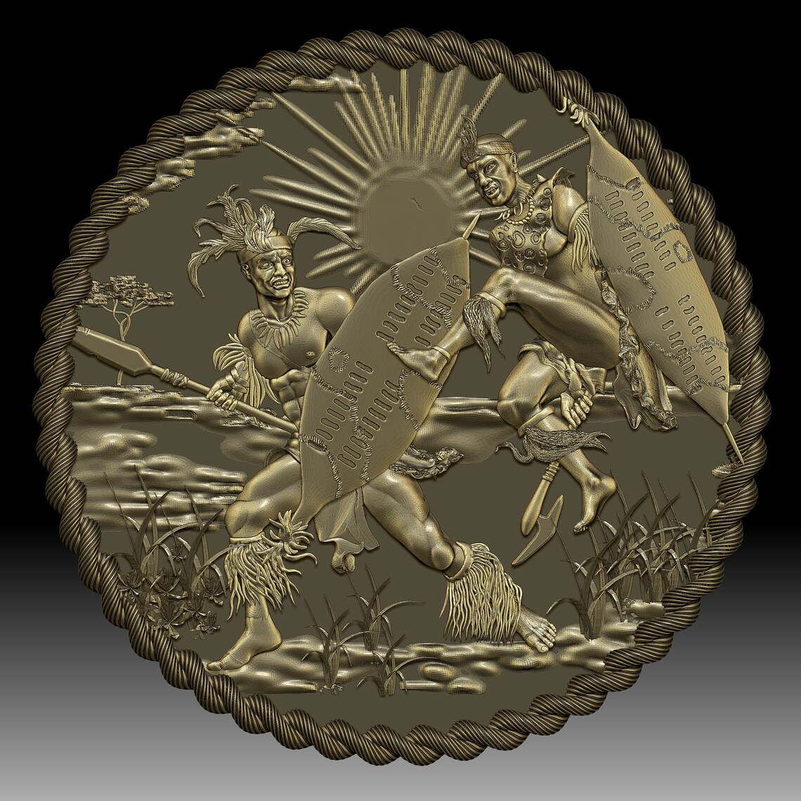 3D Model Stl and Grayscale for Laser and CNC Milling Machines - Africa ...