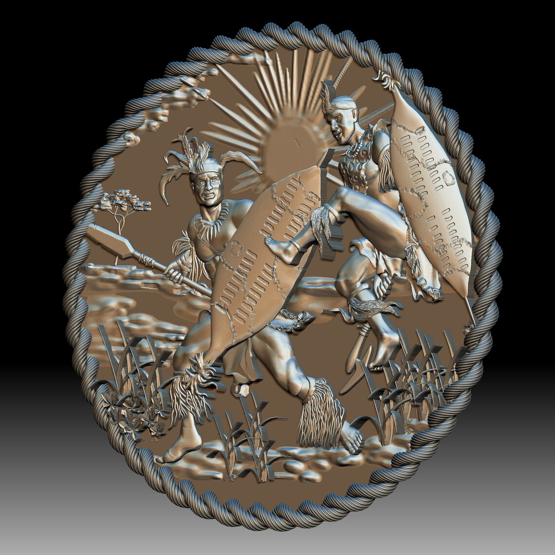 3D Model Stl and Grayscale for Laser and CNC Milling Machines - Africa ...