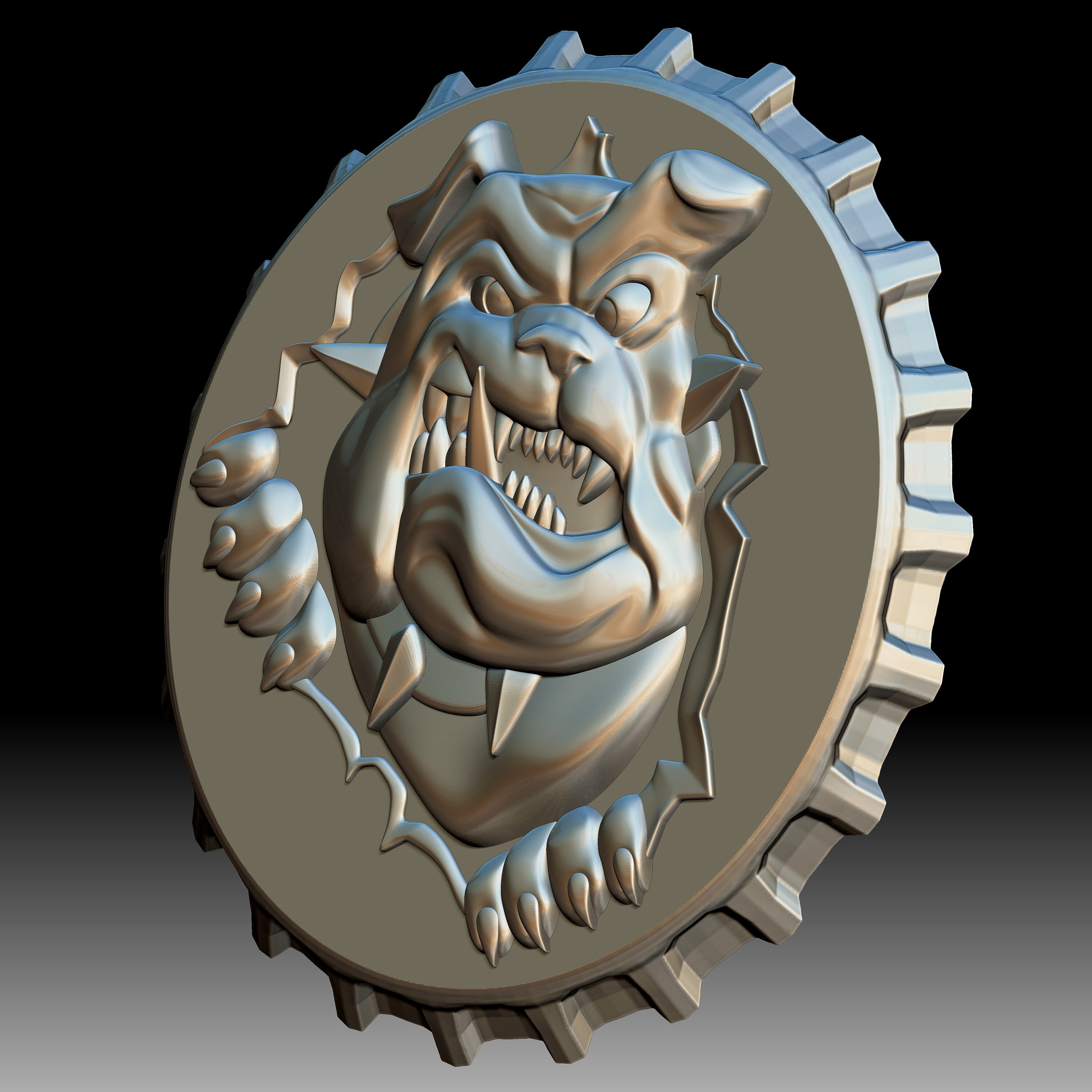 3D Model Stl and Grayscale for Laser and CNC Milling Machines - Bulldog ...