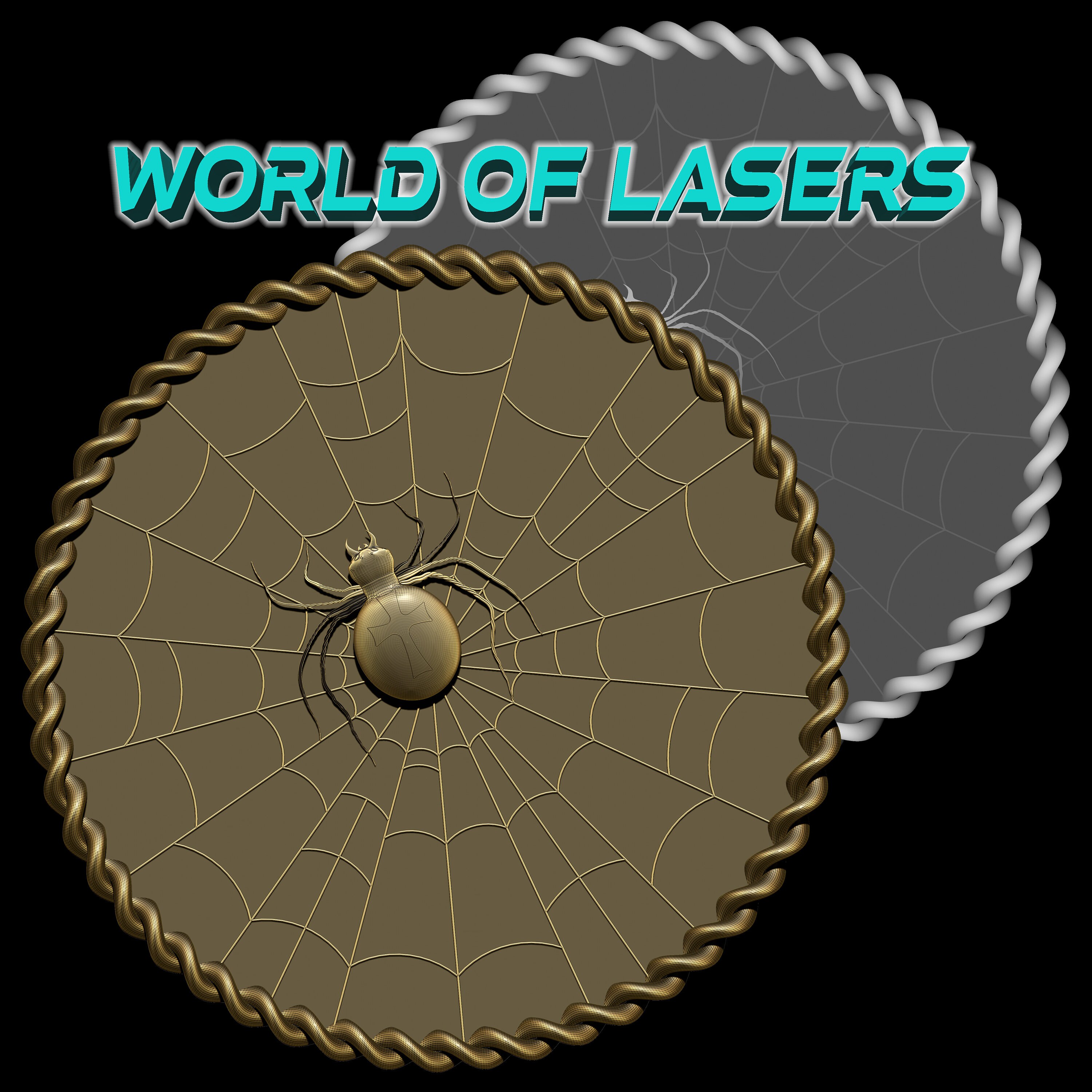 3D Model Stl and Grayscale for Laser and CNC Milling Machines - Spider ...