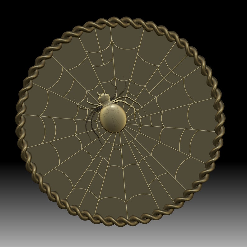3D Model Stl and Grayscale for Laser and CNC Milling Machines - Spider ...