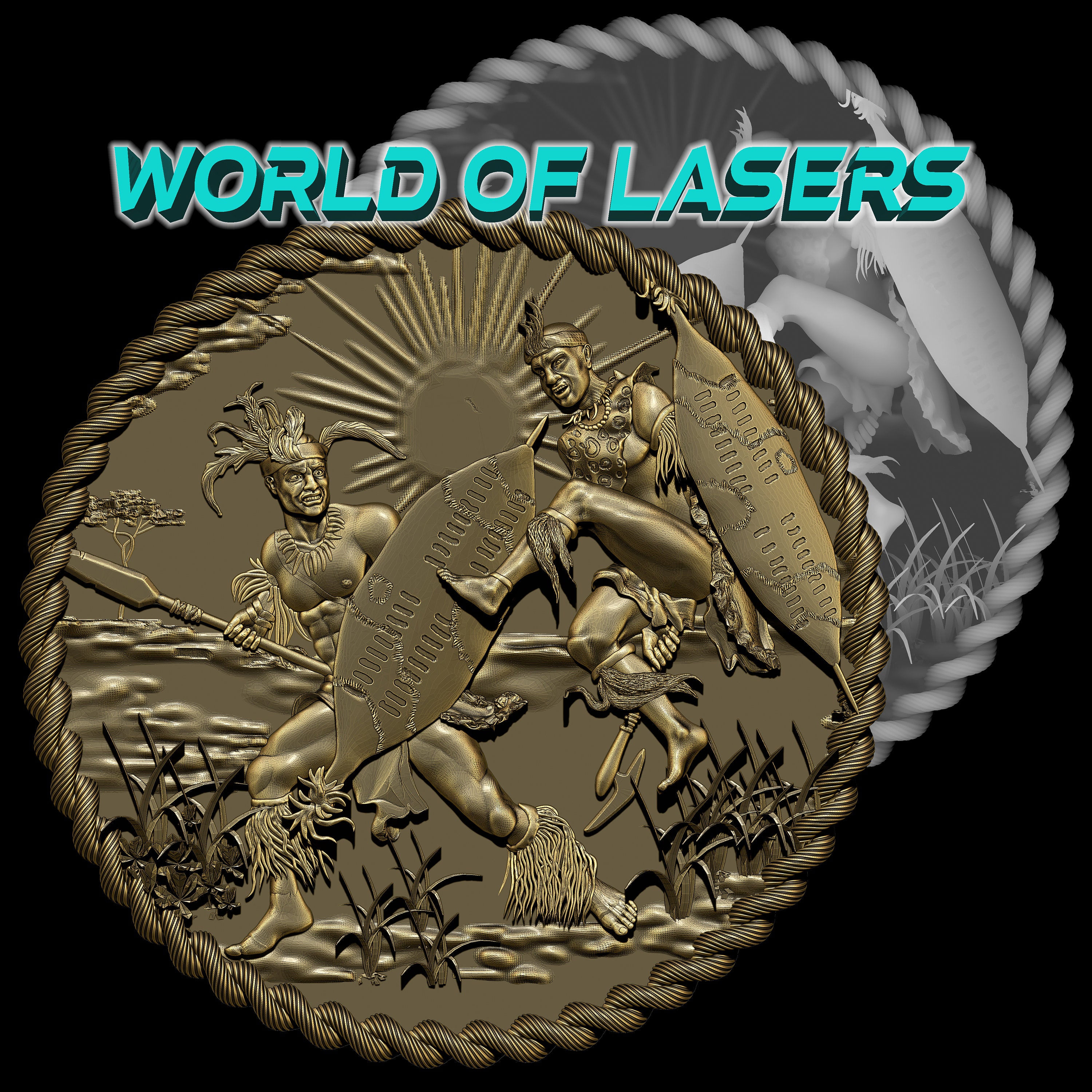 3D Model Stl and Grayscale for Laser and CNC Milling Machines - Africa ...