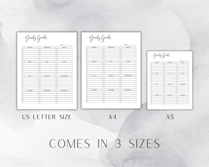 EDITABLE Goal Planner Templates Goals Tracker Smart Goals Annual ...