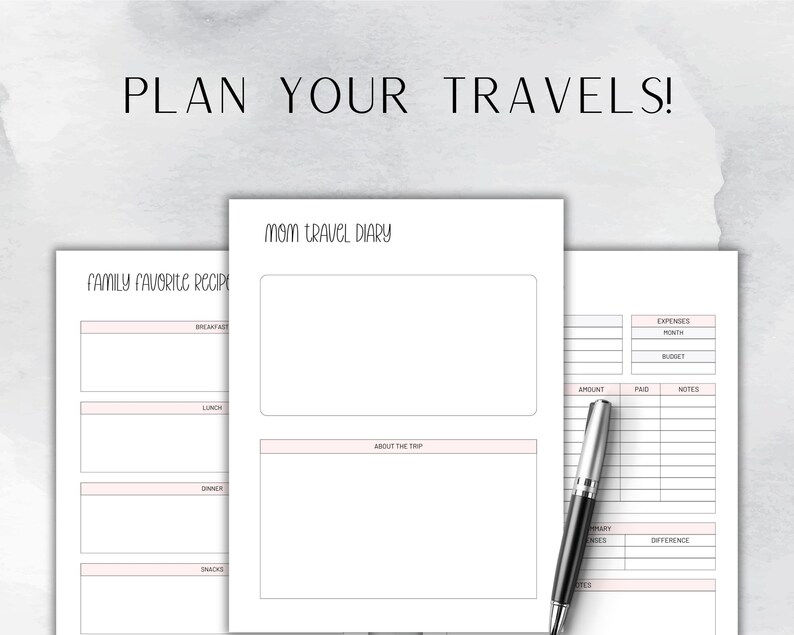 EDITABLE Ultimate Mom Planner Templates Canva Mother Family Budget ...