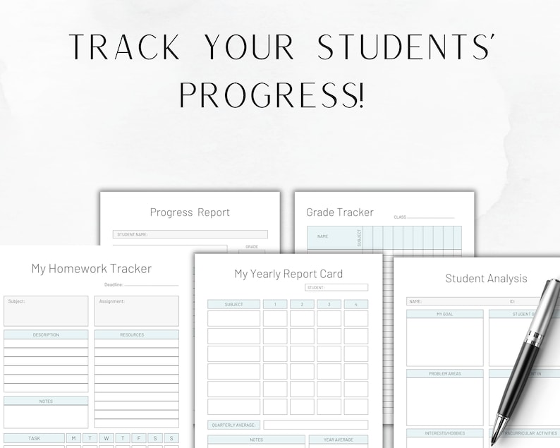 EDITABLE Canva Teacher Planner PDF Lesson Planner Class Schedule ...