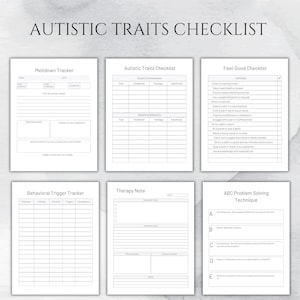 EDITABLE Autism Workbook Canva Autistic Planner Journal for Adults and ...