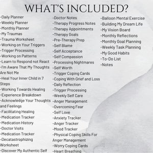 EDITABLE PTSD & Trauma Processing Worksheets Workbook Therapy Safety ...