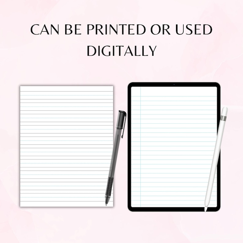 110+ Digital Notebook Pages Bundle: Lined Paper, Goodnotes, Notability ...