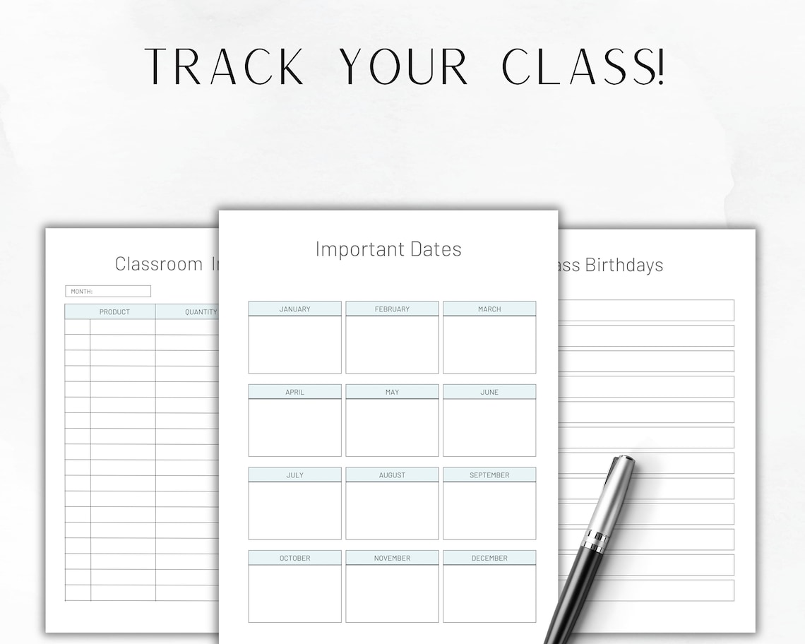 EDITABLE Canva Teacher Planner PDF Lesson Planner Class - Etsy