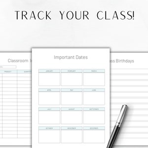 EDITABLE Canva Teacher Planner PDF Lesson Planner Class Schedule ...