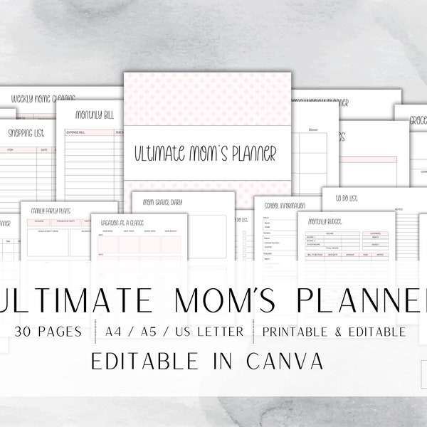 Family Planner - Etsy