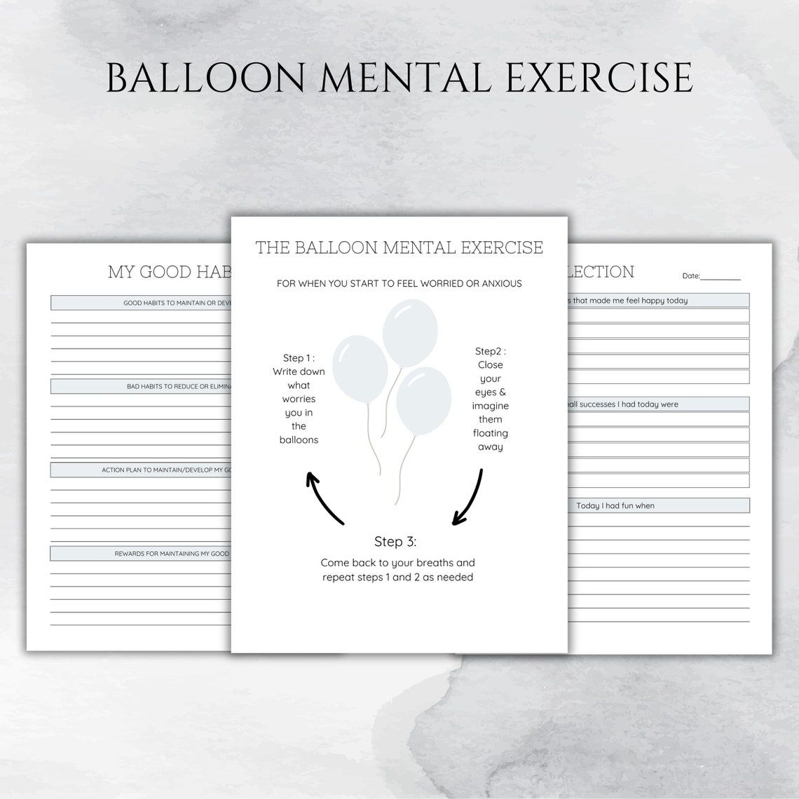 EDITABLE PTSD & Trauma Processing Worksheets Workbook Therapy Safety ...