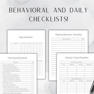 EDITABLE Autism Workbook Canva Autistic Planner Journal for Adults and ...