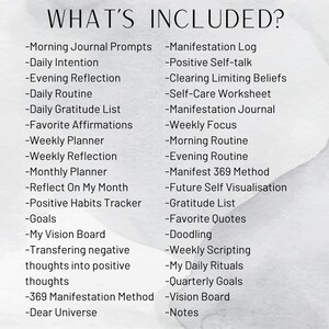 EDITABLE Manifestation Journal Gratitude Positive Habits Reflection ...