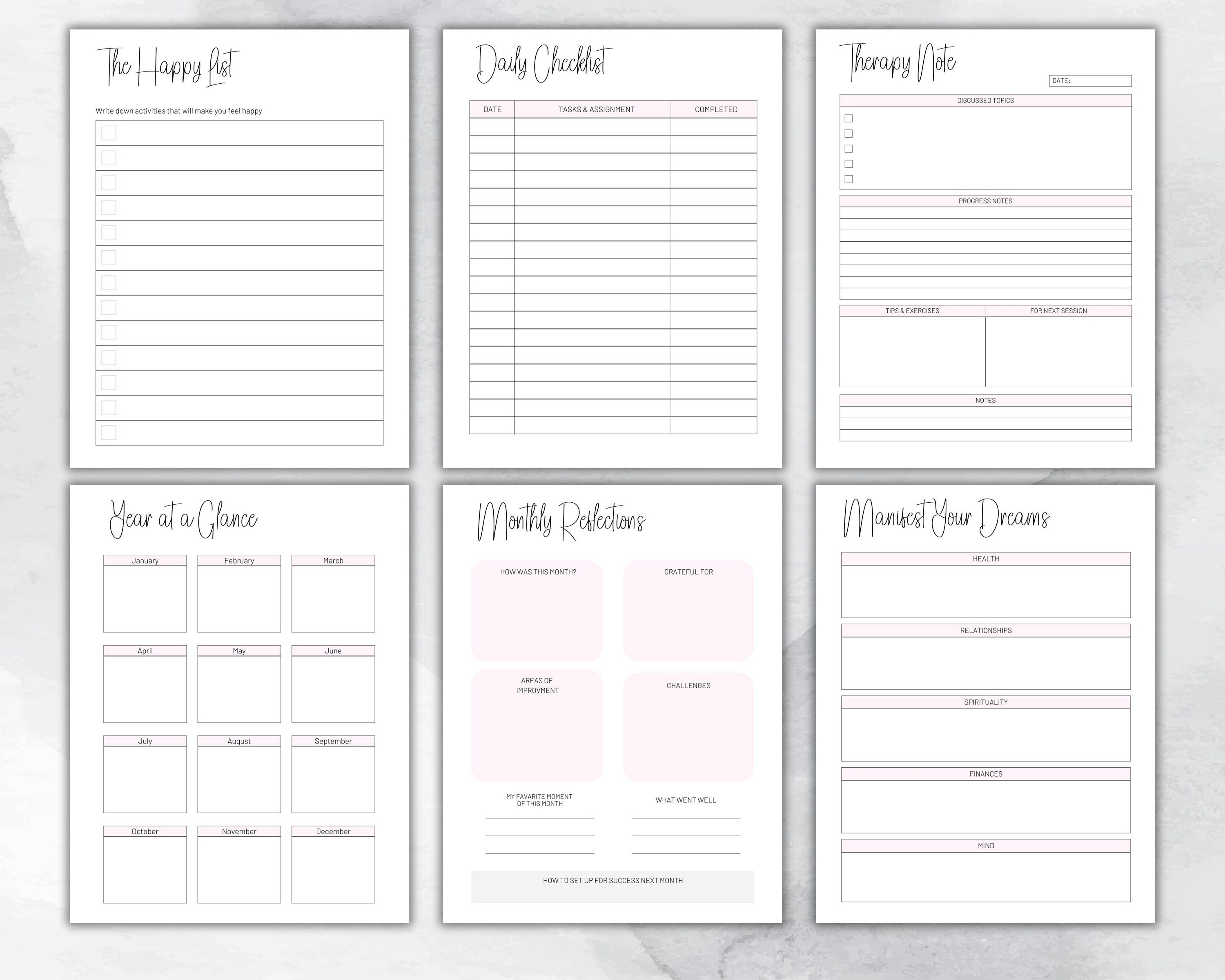 EDITABLE Self Confidence Planner Templates Canva Self Love Planner Self ...