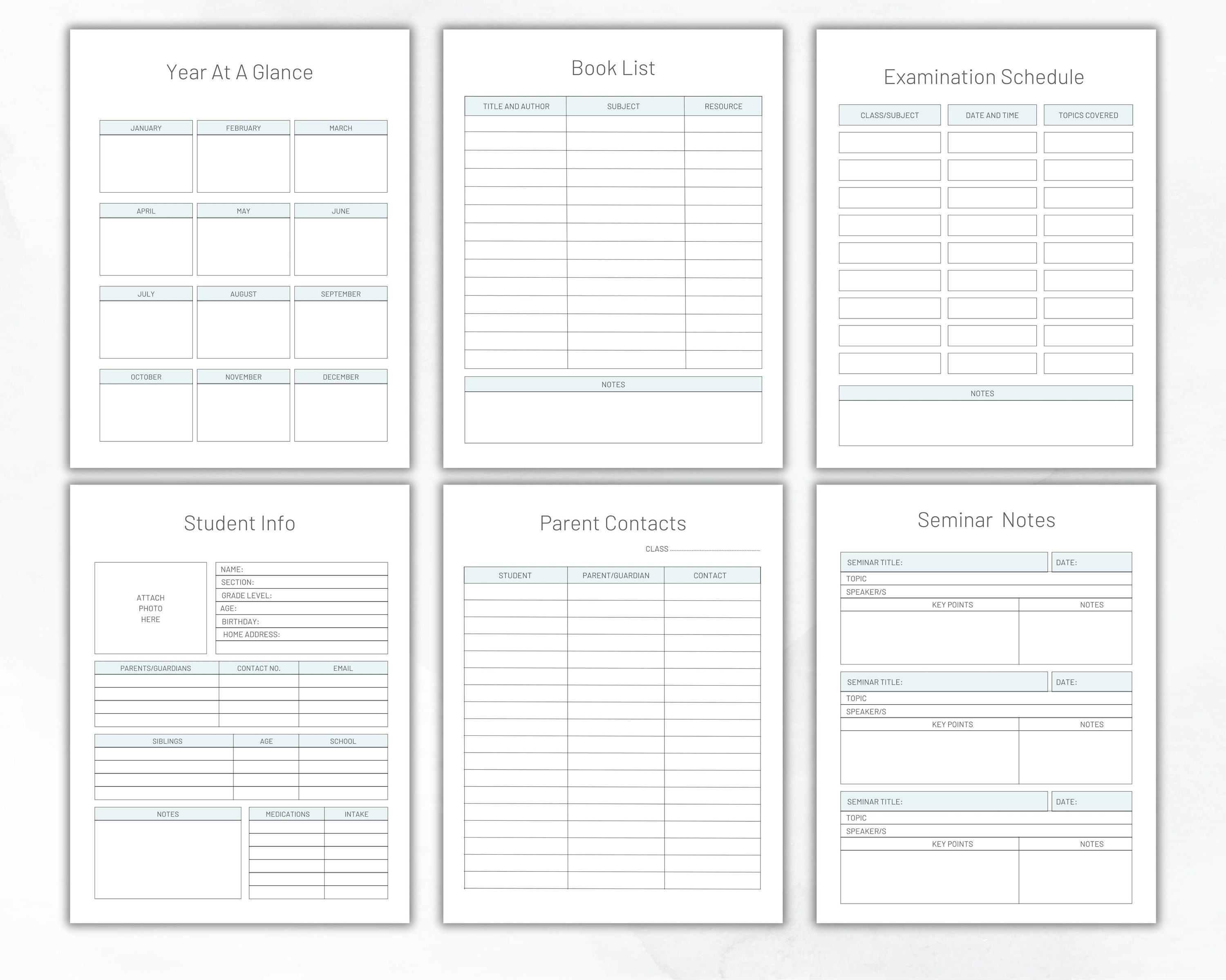 EDITABLE Canva Teacher Planner PDF Lesson Planner Class - Etsy