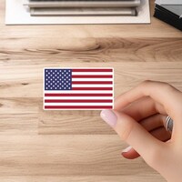 American Flag Stickers, Premium Glossy or Matte Waterproof Vinyl ...