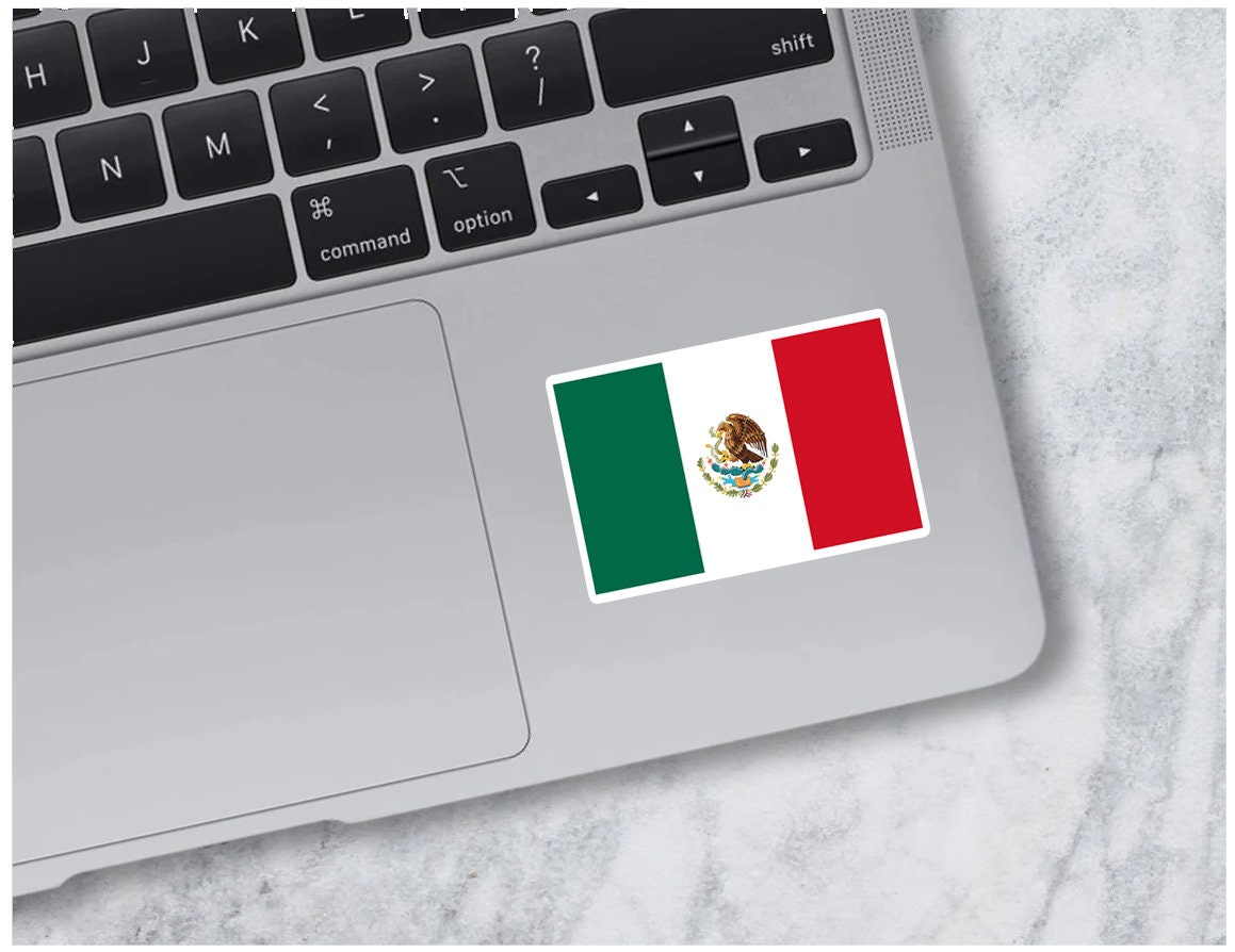 Mexican Flag Sticker, Mexico Flag, Car Window Decal, Bumper Sticker, Water Bottle, Tumbler ...