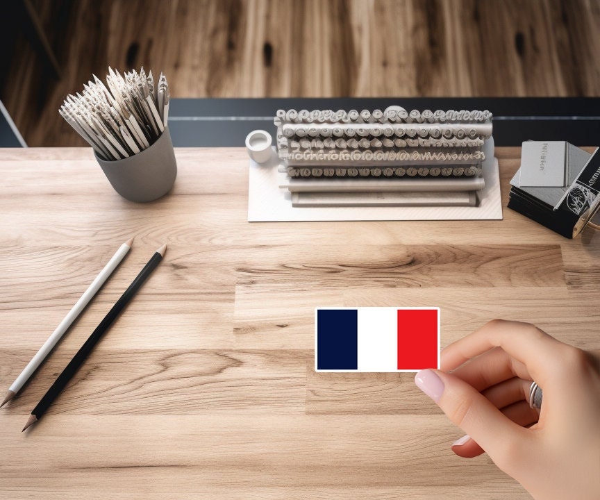 French Flag Sticker, France Flag, Car Window Decal, Bumper Sticker ...