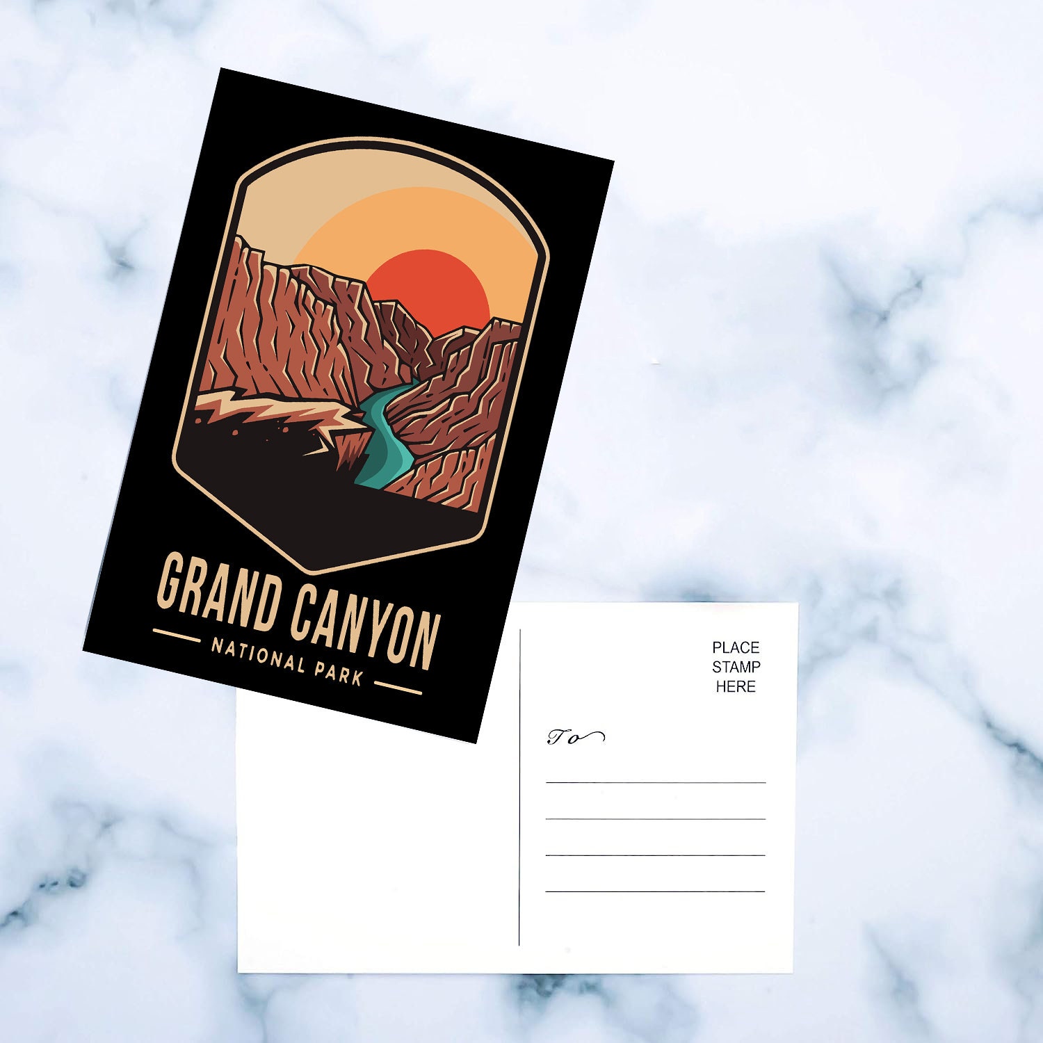 Grand Canyon National Park Badge Stickers Laptop, Water Bottle, Luggage ...