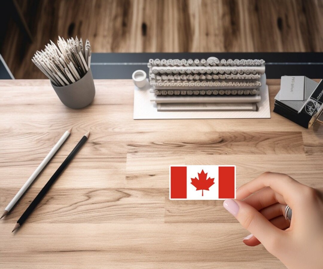Canadian Flag Sticker, Canada Flag, Canuck, Car Window Decal, Bumper ...