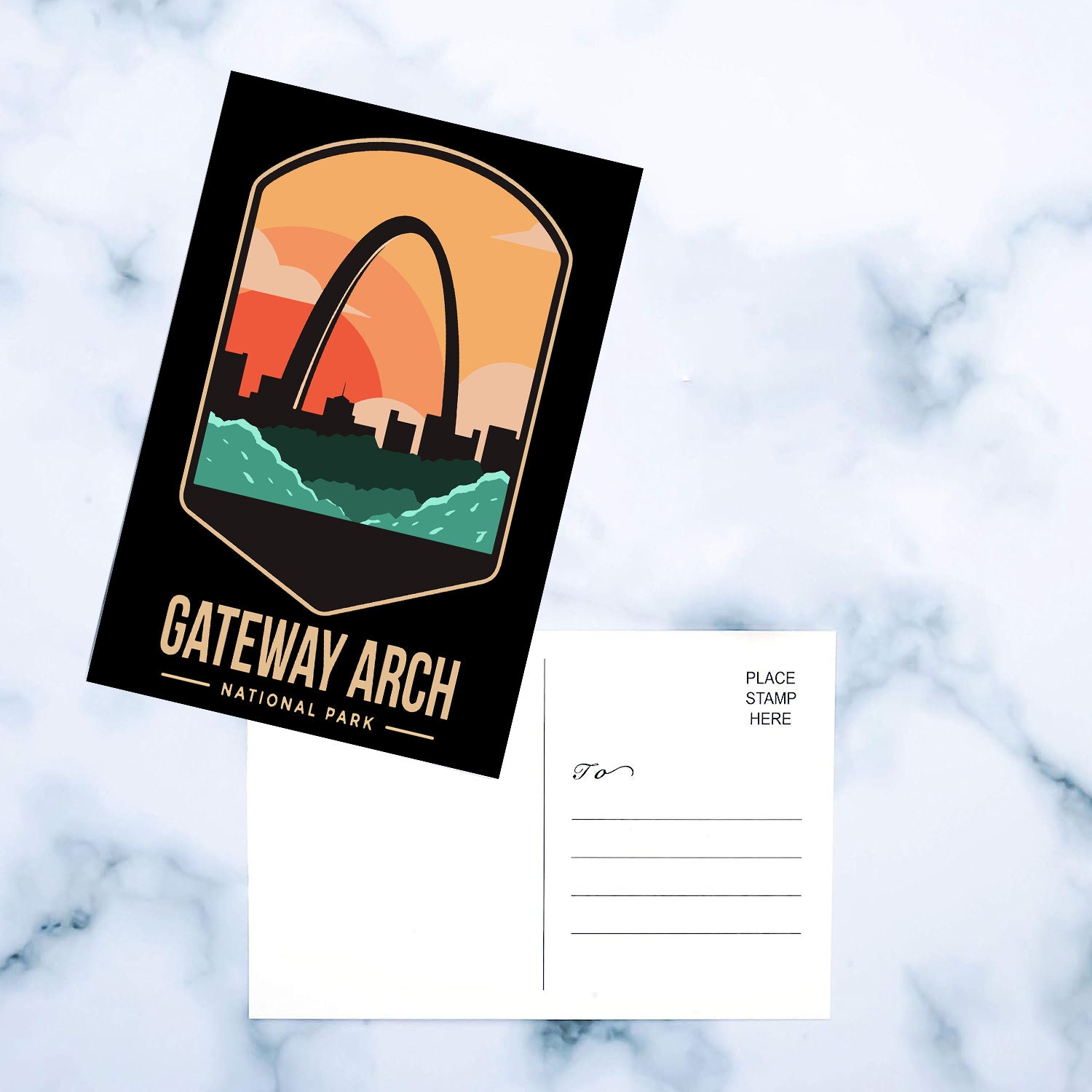 Gateway Arch National Park Badge Stickers | Laptop, Water Bottle ...
