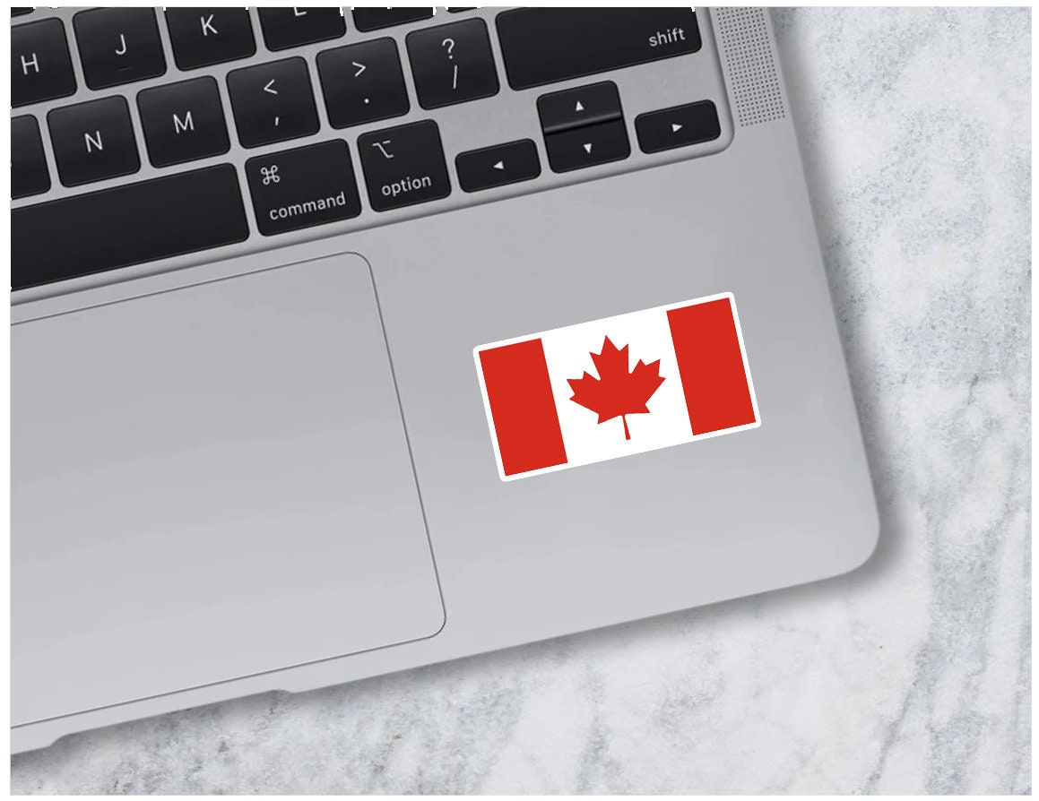 Canadian Flag Sticker, Canada Flag, Canuck, Car Window Decal, Bumper ...
