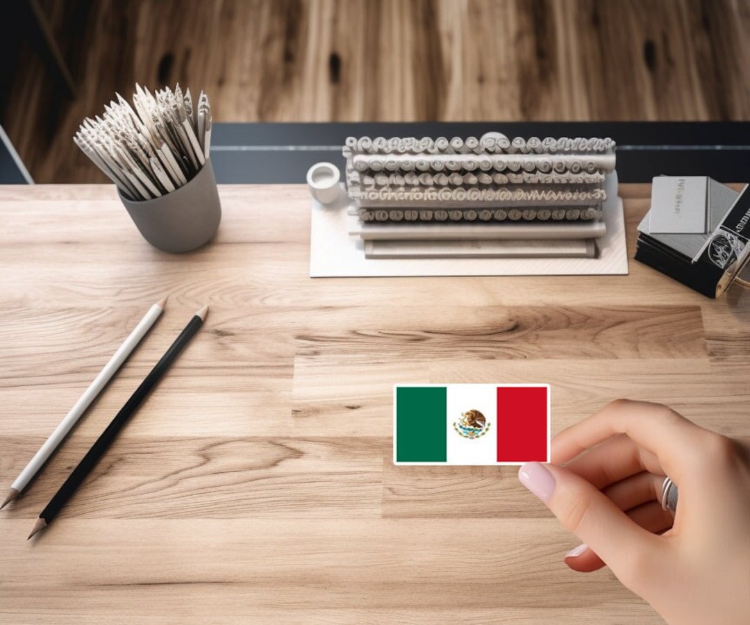 Mexican Flag Sticker, Mexico Flag, Car Window Decal, Bumper Sticker, Water Bottle, Tumbler ...