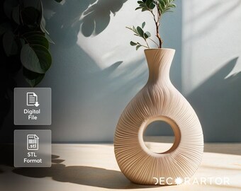 Sunrise Vase Modern Home Decor 3D Printable Model Digital STL File ...