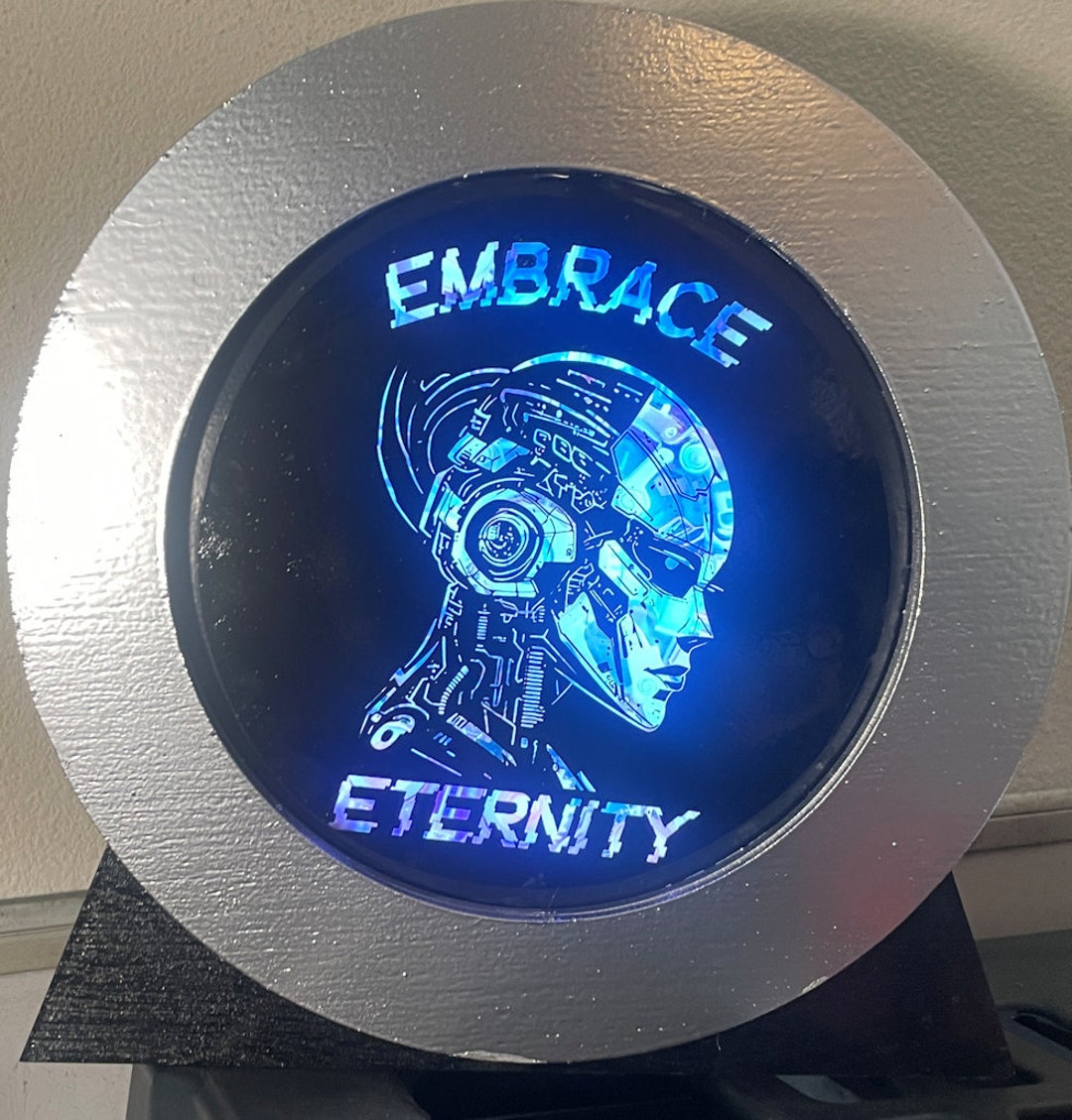 Eternity's Embrace Android LED Emblem Nightlight – Futuristic ...